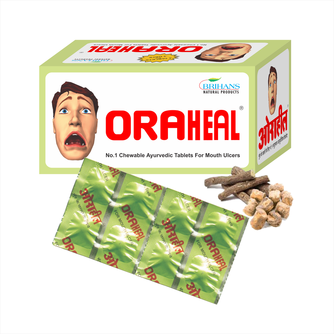 Oraheal Mouth Heal Tablets | Mouth Ulcer Tablet- Brihnas Natural